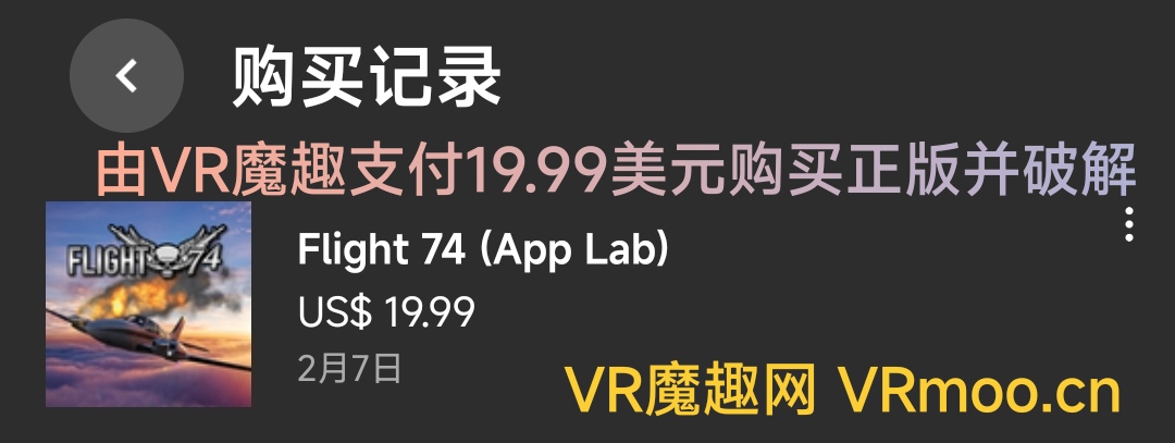 Oculus Quest 游戏《74号航班》Flight 74 – VR开心网